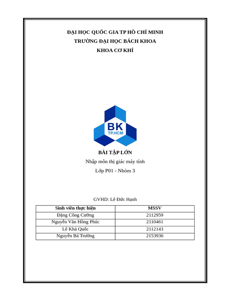 PFIEV Nhom03 Projectexercise | PDF