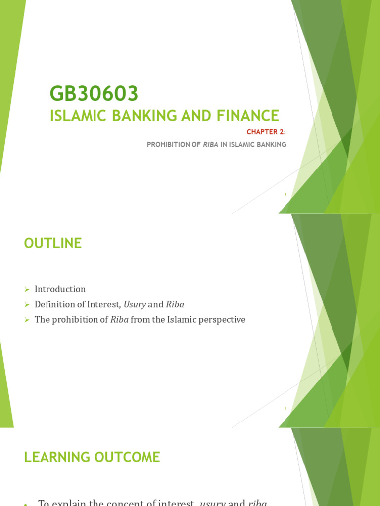Chapter 2 Prohibition of Riba in Islamic Banking | PDF | Interest | Usury