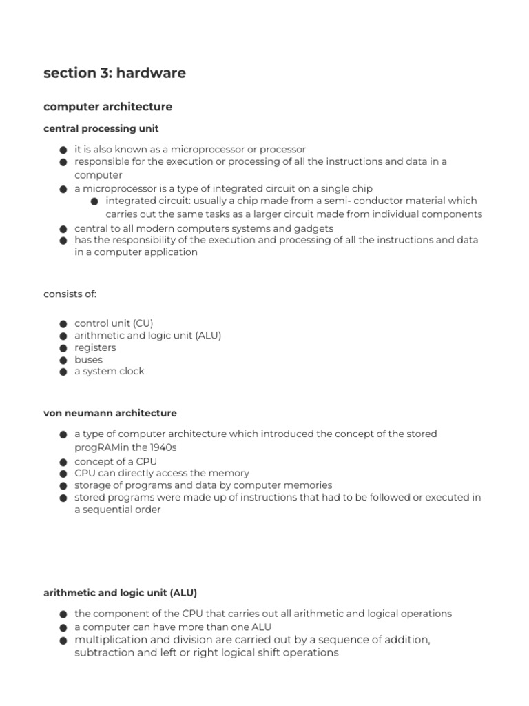 computer science_ chapter 3_ hardware | PDF | Oled | Touchscreen