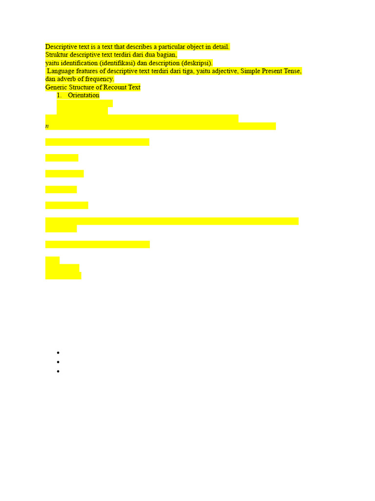 Understanding Descriptive Text Structure | PDF