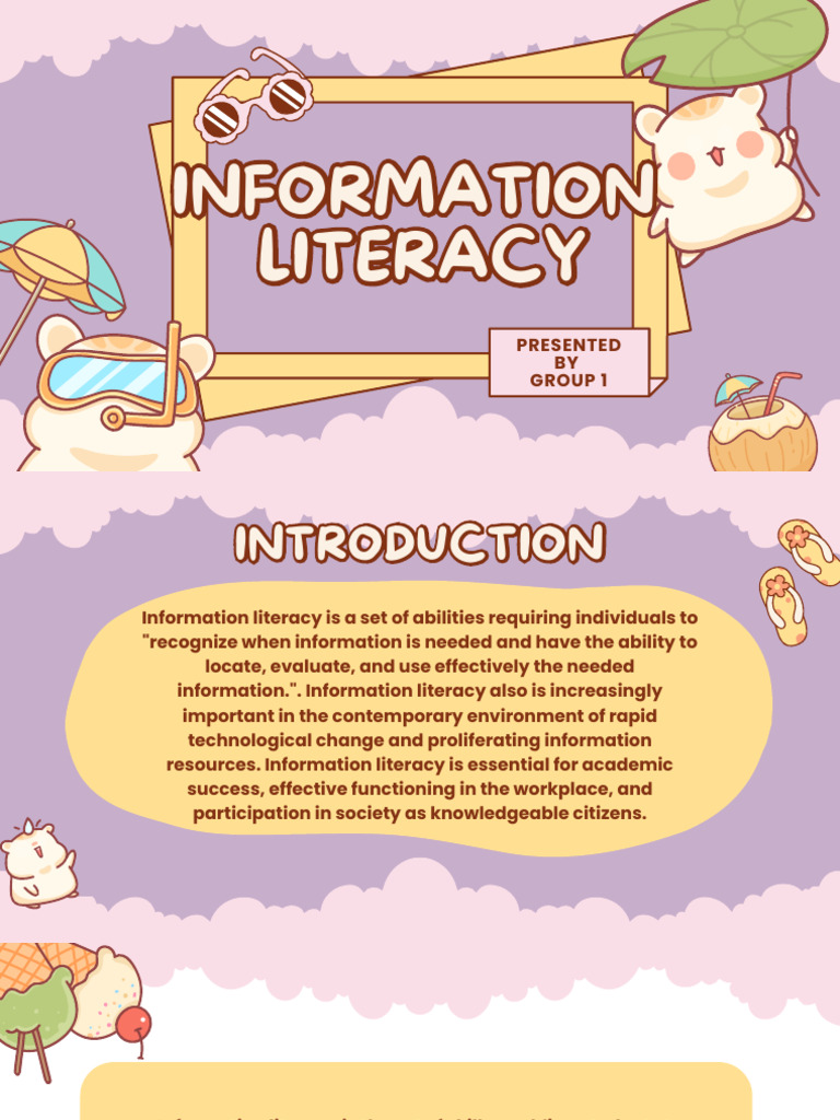Understanding Information Literacy Skills | PDF
