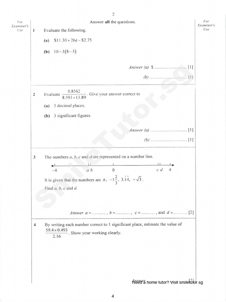 Https Smiletutor - SG Wp-Content Uploads 2021 05 Sec-1-Maths-2017 | PDF ...