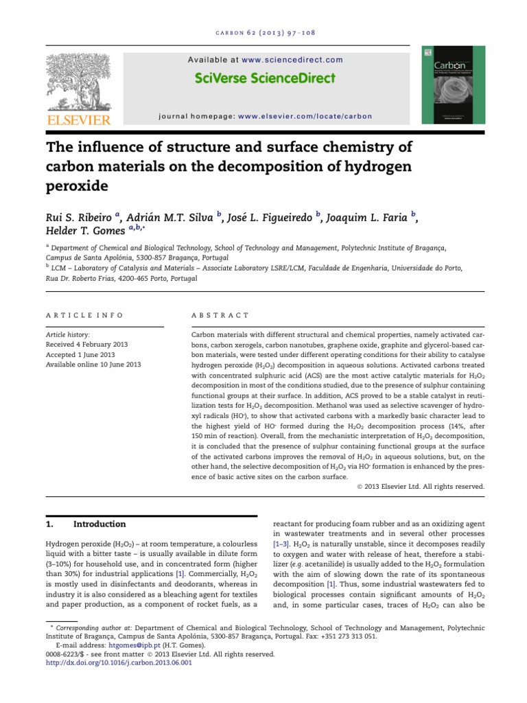 2013 Decomp H2O2 Con ACNAUTS and Company | PDF | Hydrogen Peroxide ...