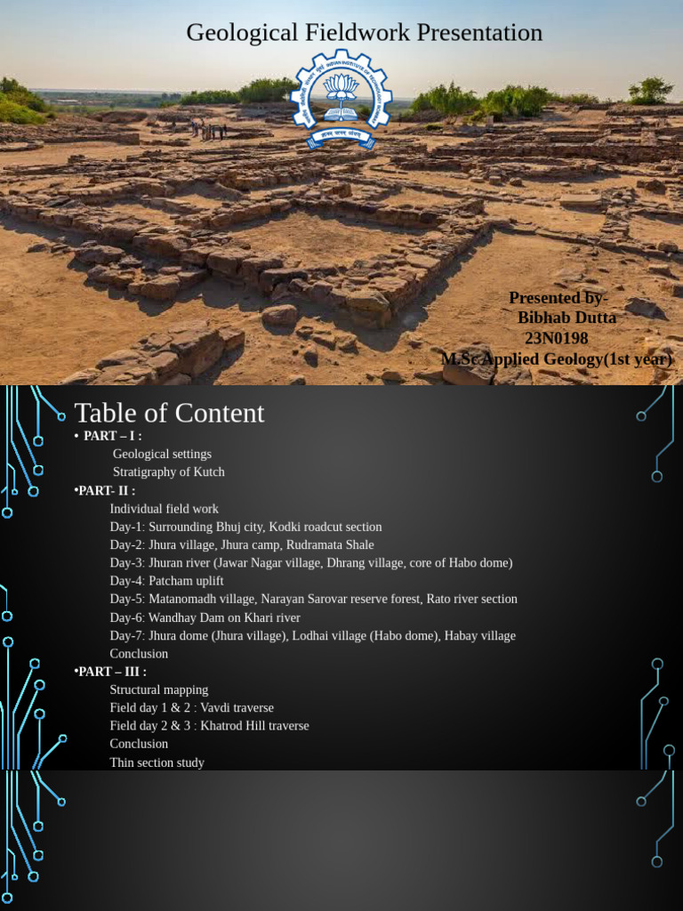 Kutch Geological Fieldwork Overview | PDF | Fault (Geology) | Geology