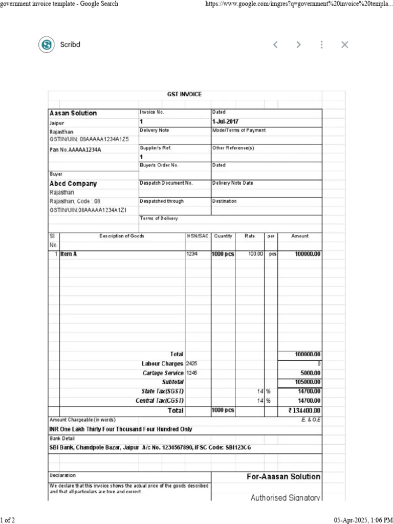 PRoform Invoice | PDF
