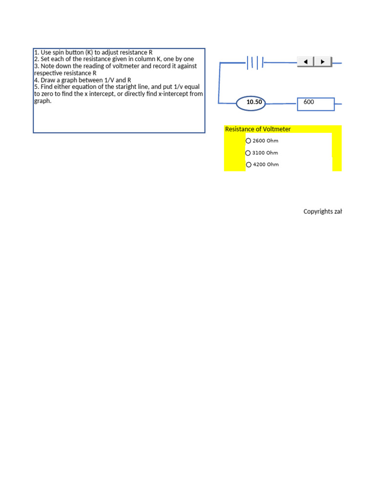 Resistance of Voltmeter 4 | PDF