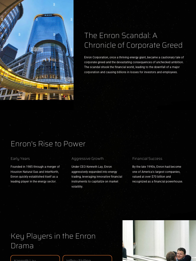 Key Figures in the Enron Scandal | PDF | Enron | Business