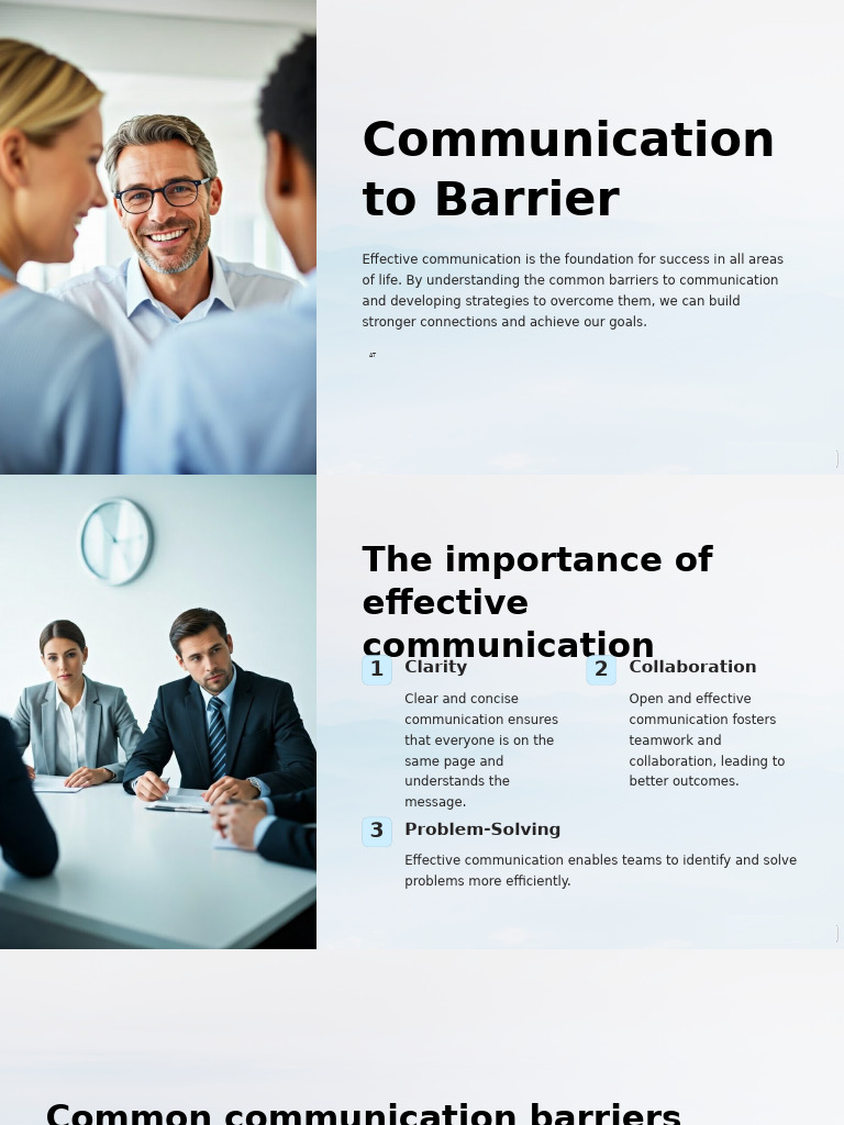 Communication To Barrier | PDF | Communication | Body Language