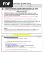 New OCI Checklist for US-Born Minors | PDF