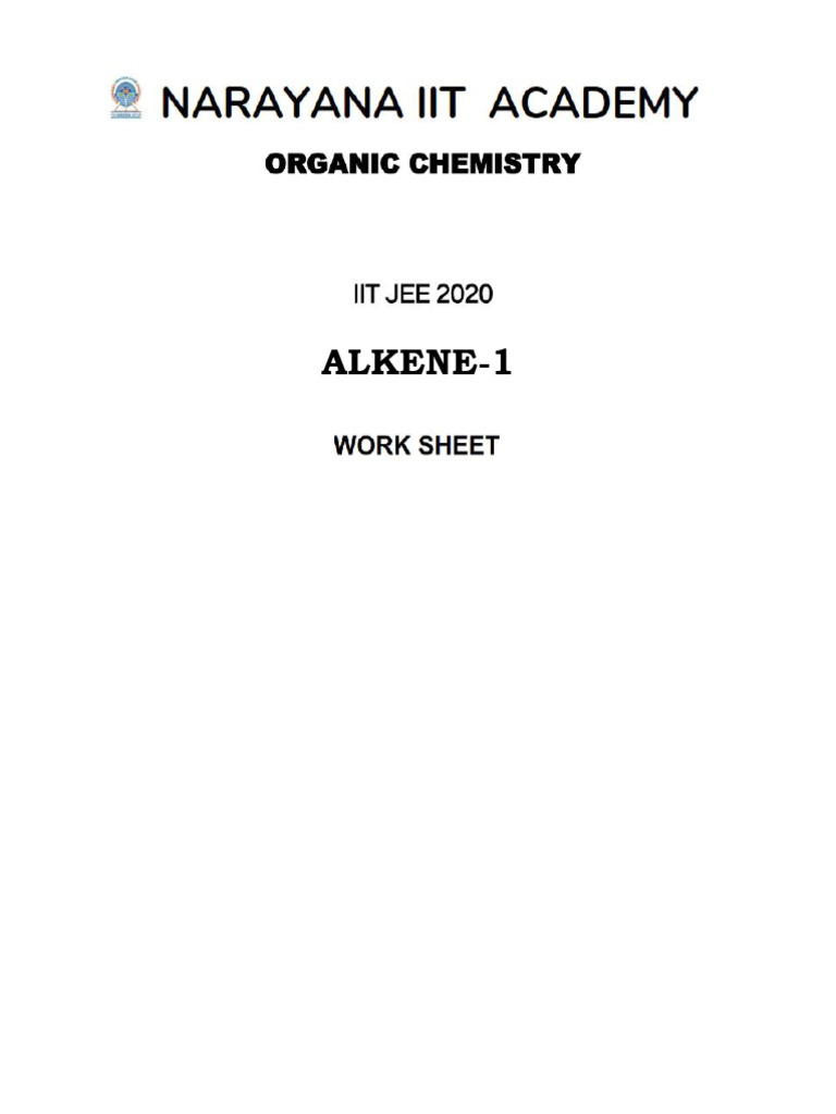 3. Handout of Alkene-1_final 2 | PDF | Methyl Group | Amine