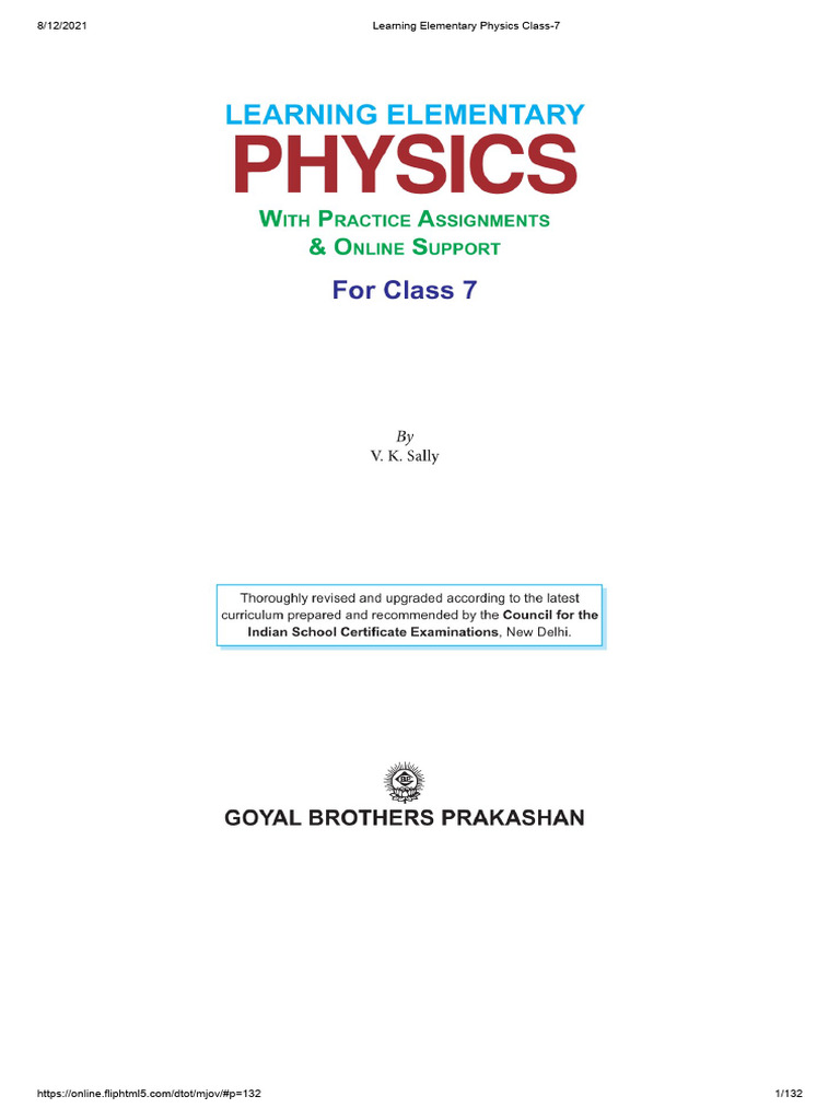 Class 7 Physics Learning Guide | PDF | Physics | Physical Sciences