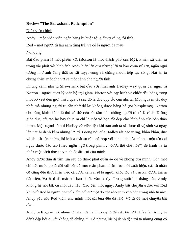 The Shawshank Redemption | PDF