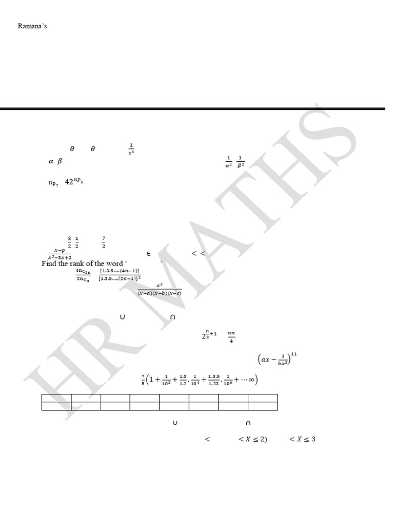 Iia Guess Paper-2 | PDF | Mathematics | Probability Theory