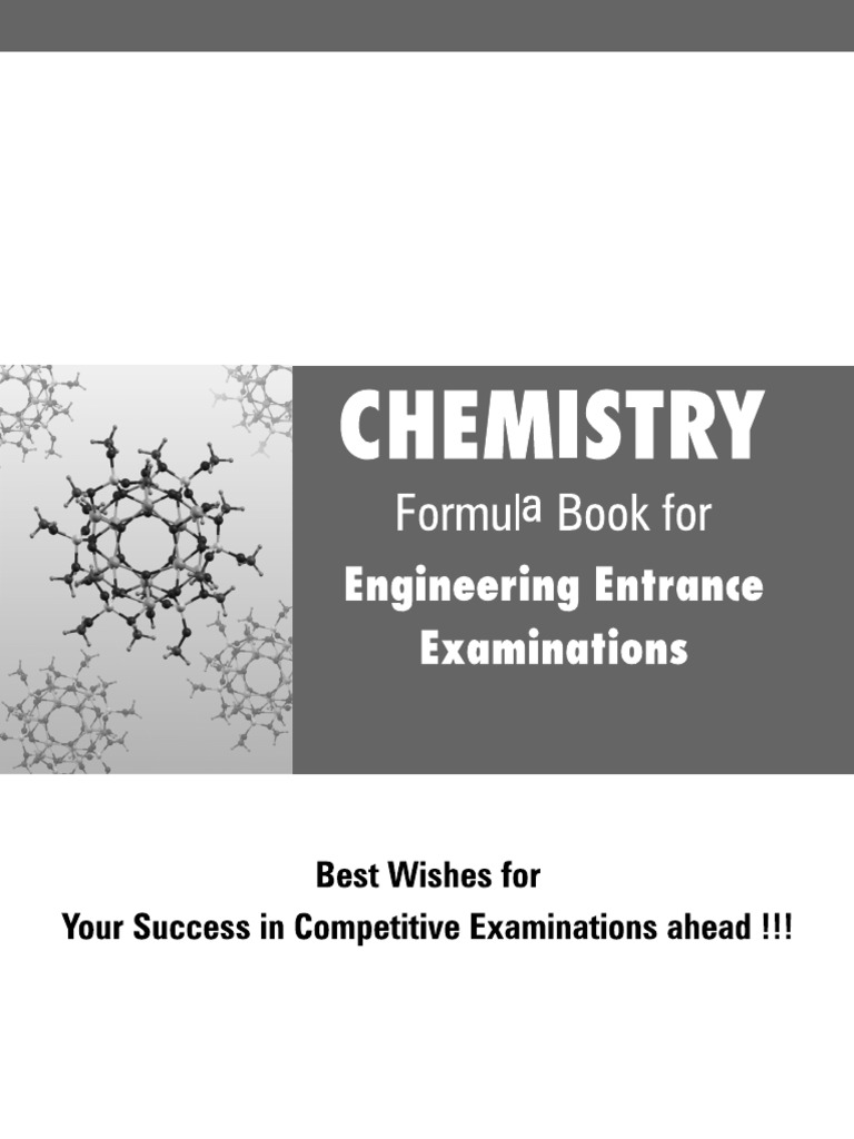 Chemistry - IIT - Formula Book | PDF