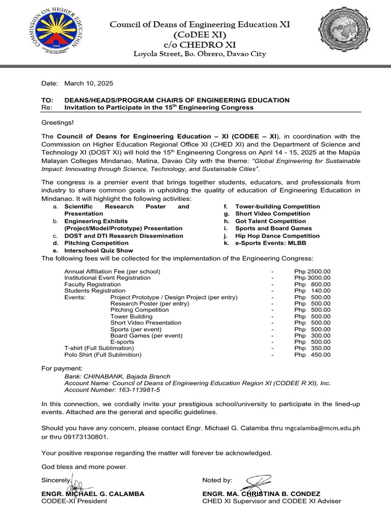 Invitation Letter To Schools With Rulebook v2 | PDF | Earthquakes ...