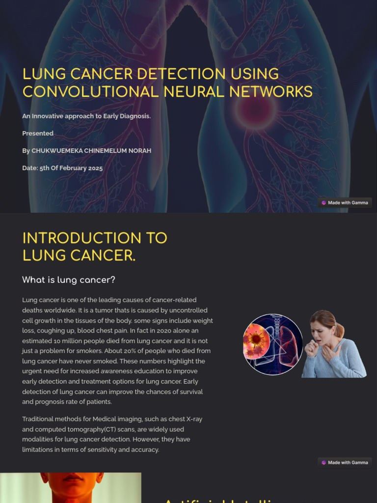 Lung Cancer Detection Using Convolutional Neural Networks 1 Pdf