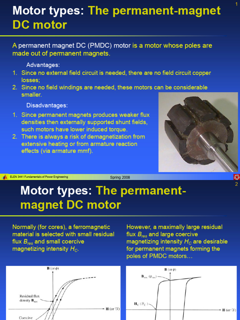 PMDC Motors - ppt-1 | PDF