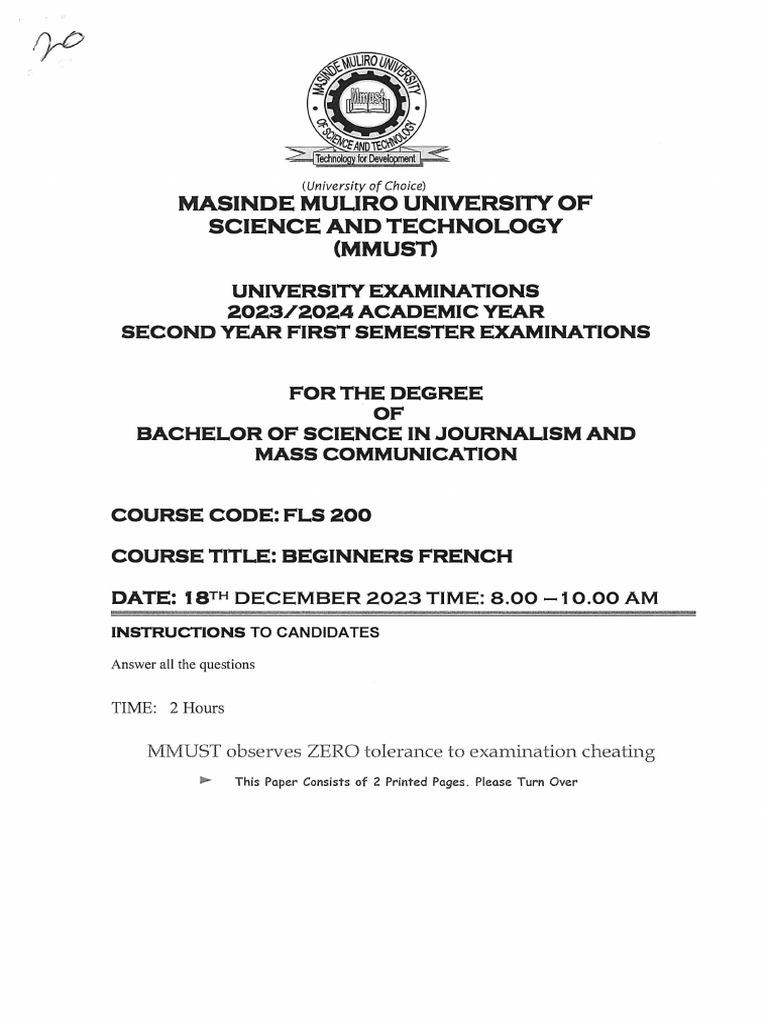 FLS 200 Bigginners French | PDF