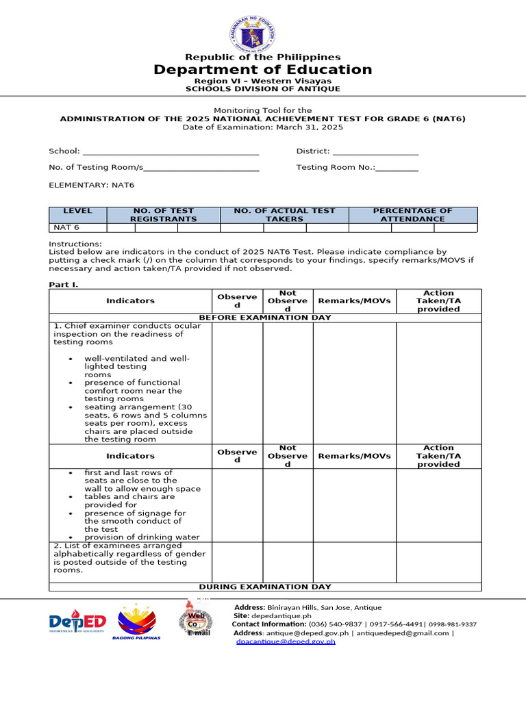 2025 Nat6 Monitoring Tool | PDF