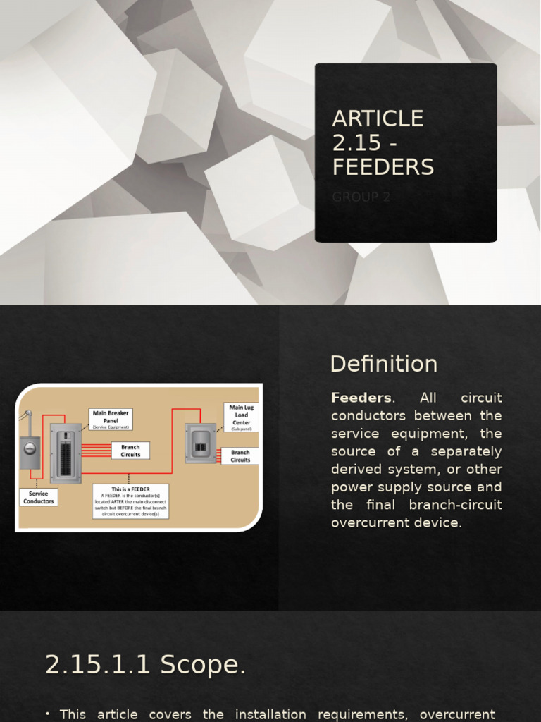 Feeders: Installation and Protection Guidelines | PDF | Electric Power ...