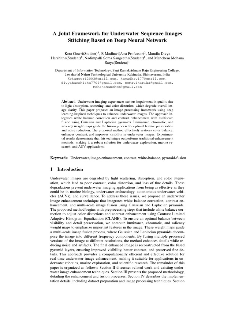 Springer Nature LaTeX Template 3 | PDF | Color Balance | Digital Signal Processing