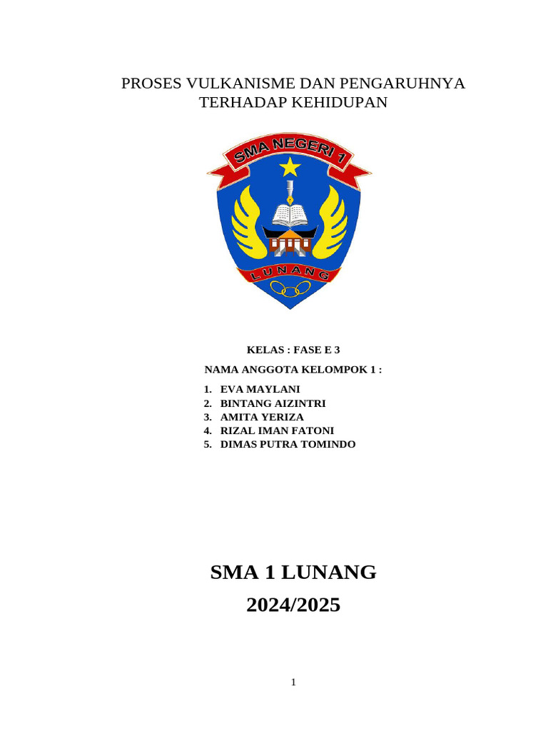 Proses Vulkanisme dan Dampaknya | PDF