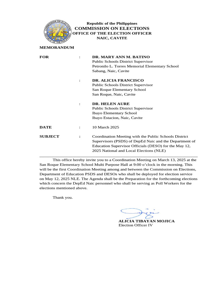 Coordination MTG Psds Deso | PDF