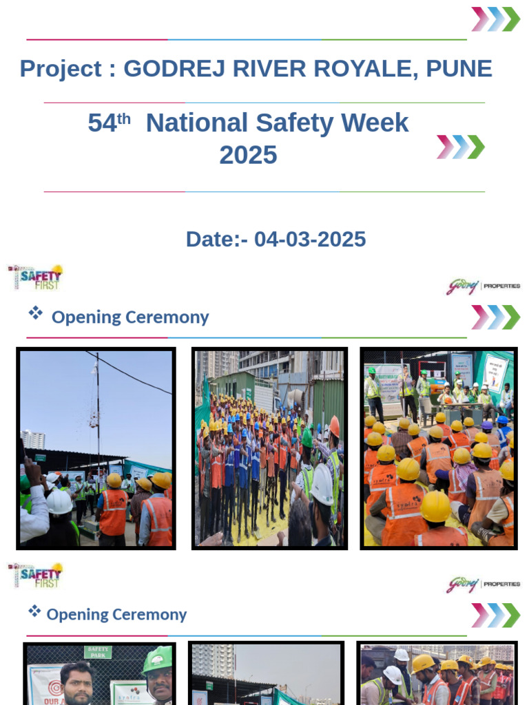 54th National Safety Week Events 2025 | PDF