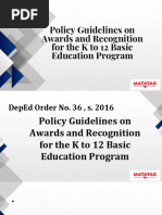 DepEd ORDER No 36 | PDF | Curriculum | Literacy