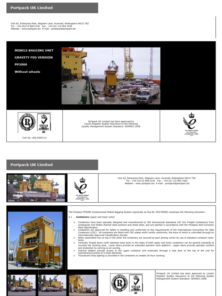 General Catalogue Portpack | PDF | Manufactured Goods