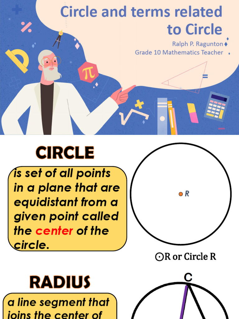 Circle and Its Parts | PDF | Circle | Radius