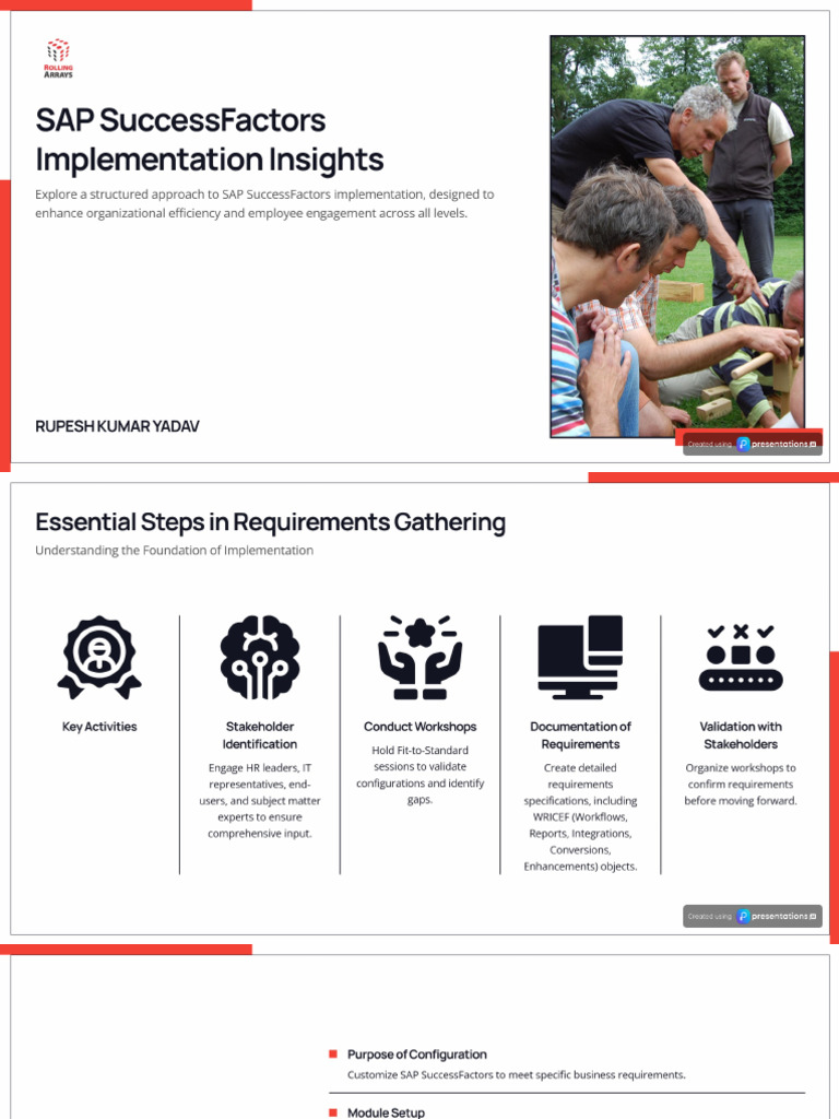 Introduction To SAP SuccessFactors Implementation | PDF