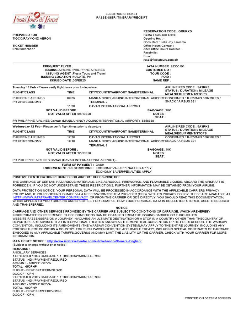 0792330675567_grurxd_tioco Raymond Aeron With Add Bag | PDF | Airlines | Civil Aviation