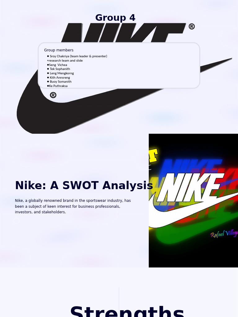SWOT Analysis of Nike's Market Position | PDF | Nike | Brand