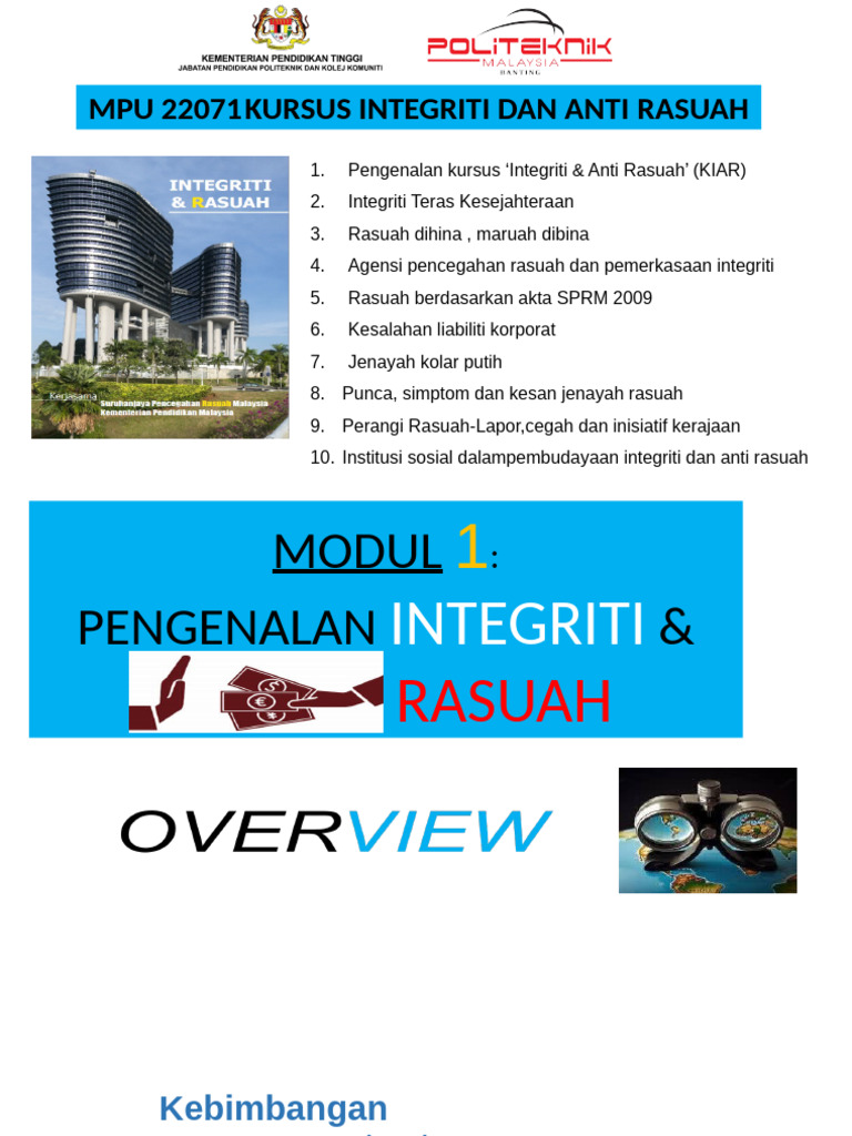 Slaid Mpu Kiar Modul 1 | PDF