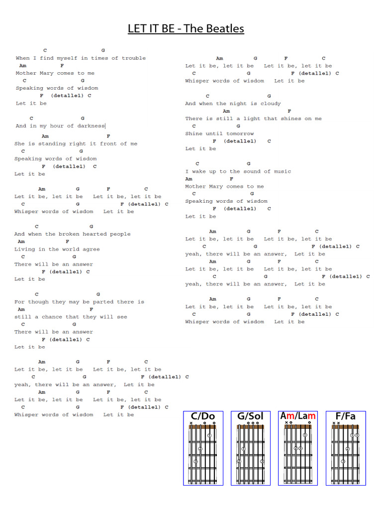 Beatles - Let It Be | PDF