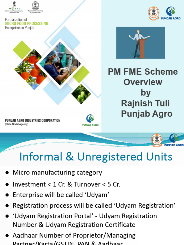 PMFME Presentation | PDF