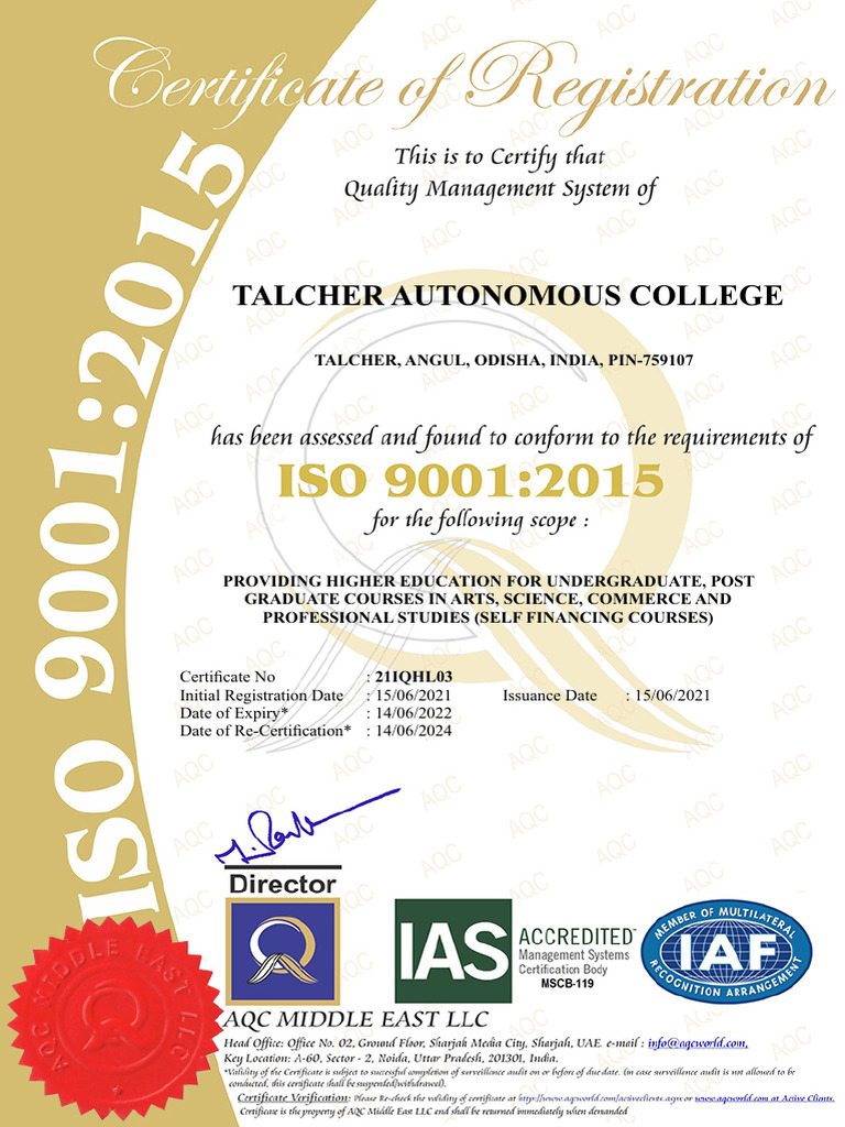 Talcher Autonomous College | PDF