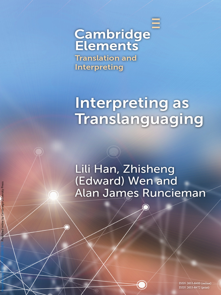 Interpreting as Translanguaging | PDF | Human Communication | Linguistics