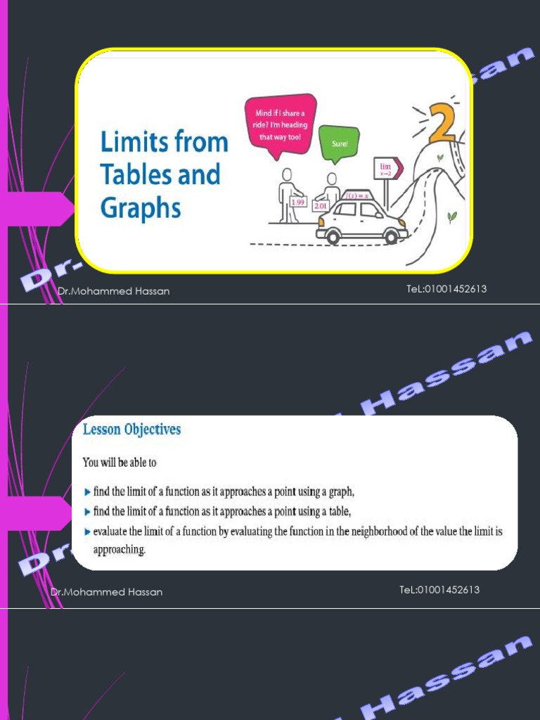 Limits from Tables and Graphs (2) | PDF