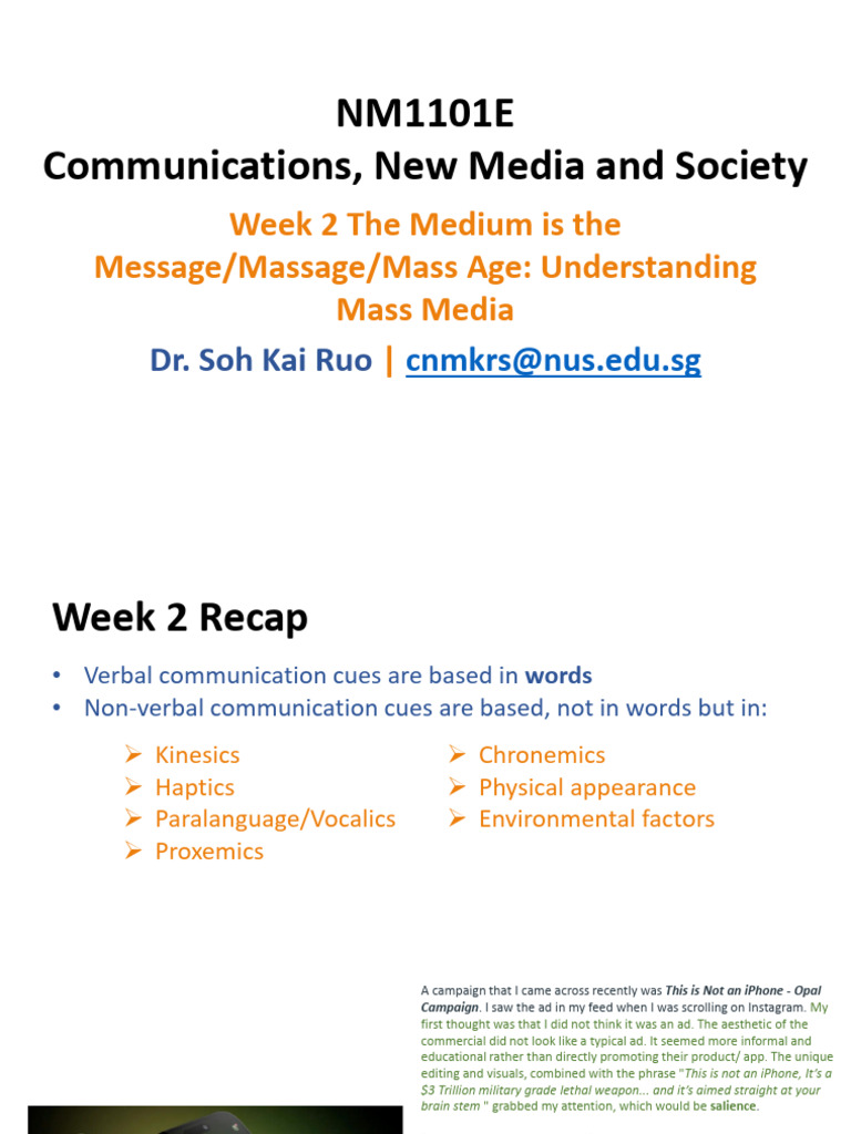 Lec3 - Medium Is The Message | PDF | Mass Media | Communication