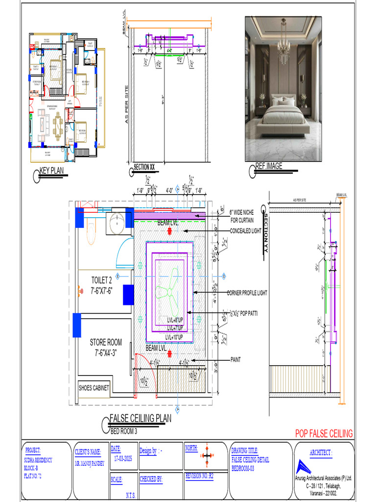 False Ceiling Design for Sudha Residency | PDF