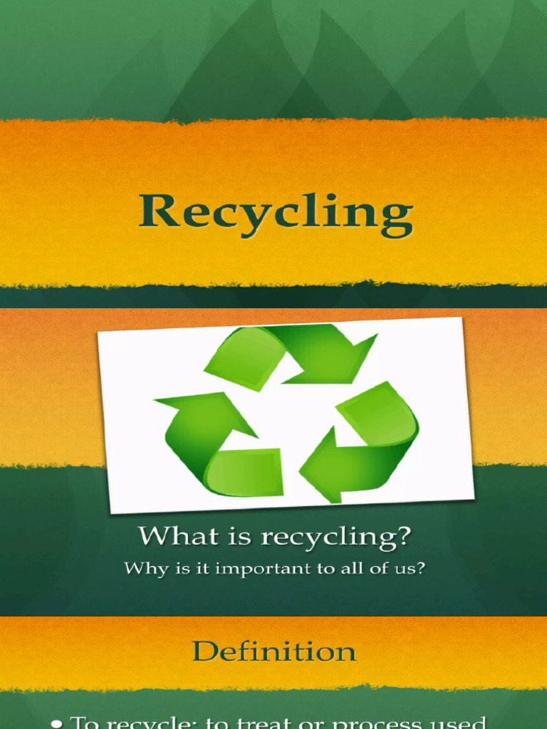 Recycling Presentation | PDF