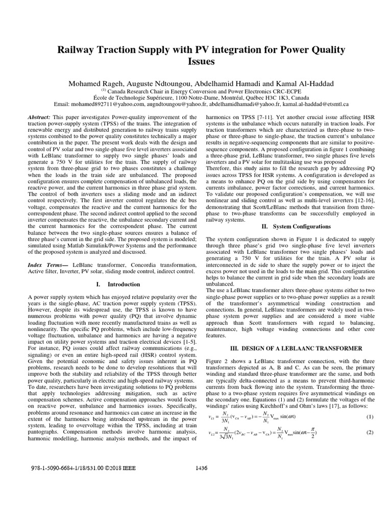 Railway Traction Supply | PDF | Power Inverter | Power Supply
