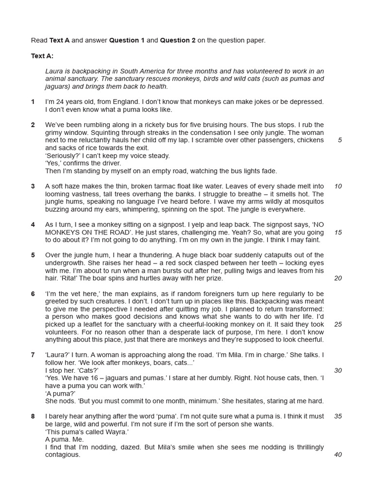 Test Comprehension New | PDF | Zoology