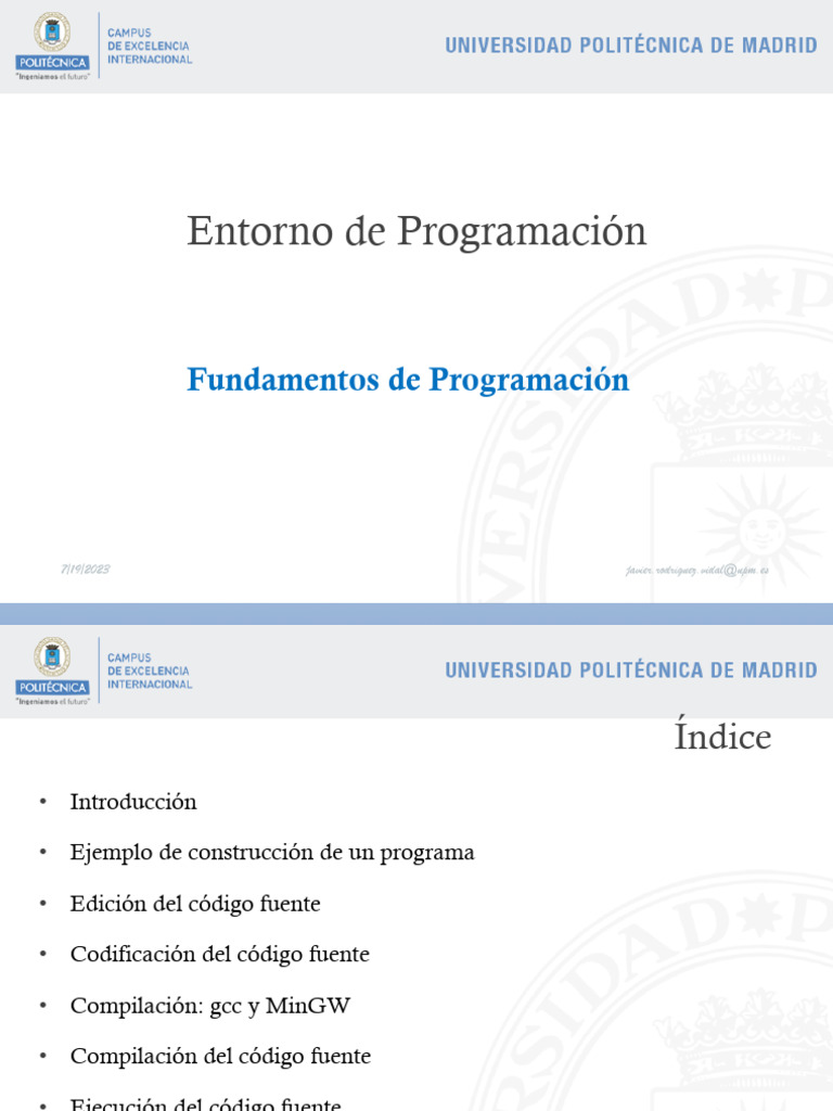 Fundamentos Programacion-EntornoProgramacion | PDF | Compilador | Programación de computadoras