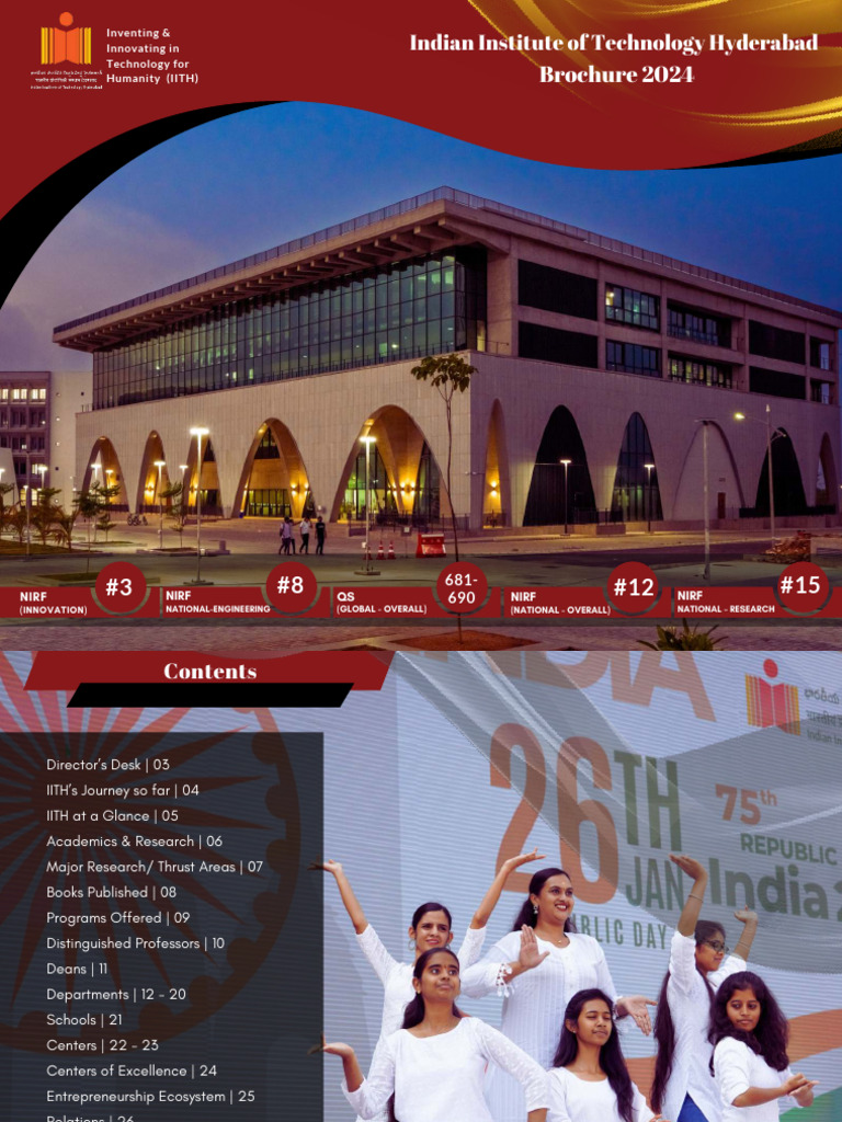 IITH Brochure 2024 | PDF | Engineering | Biomedical Engineering