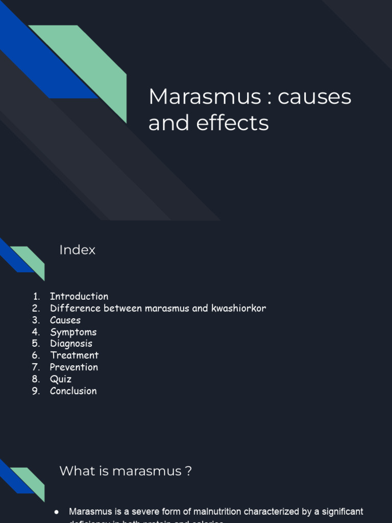 Marasmus Causes and Effects 2 | PDF | Diseases And Disorders | Medical Specialties