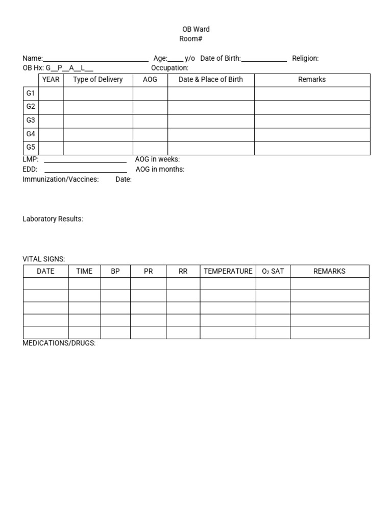 Ob Ward Sheet1 | PDF