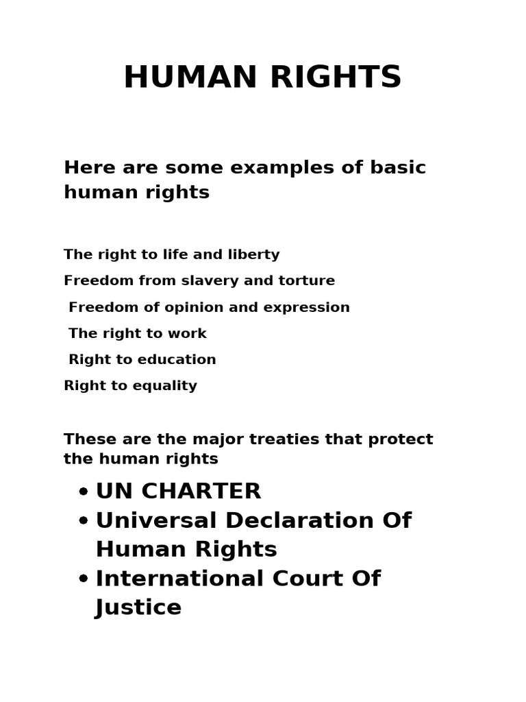 HUMAN RIGHTS | PDF